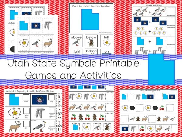 30 Utah State Symbol Educational Geography Games. - Made By Teachers