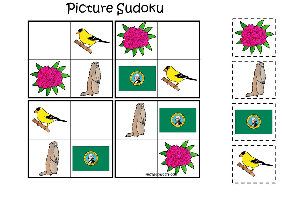30 Washington State Symbol Educational Games. | Made By Teachers