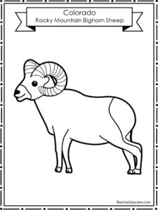 50 State Animals Color Worksheets. State Symbols. | Made By Teachers