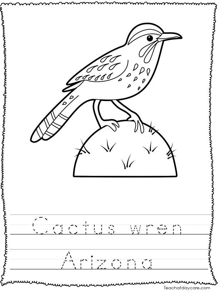 50 State Birds Color Worksheets. State Symbols. - Made By Teachers