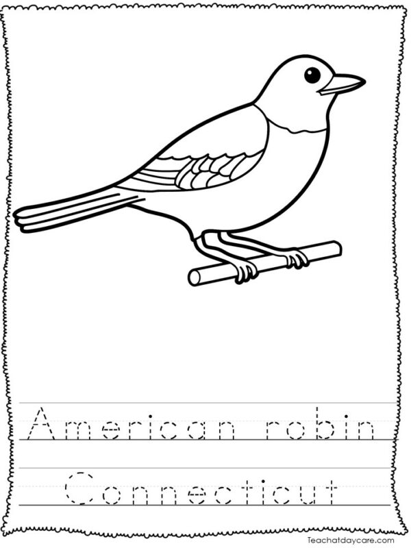 50 State Birds Color Worksheets. State Symbols. - Made By Teachers