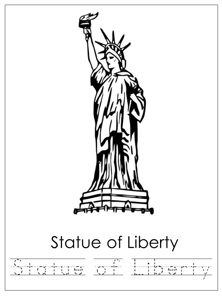 8 My America Symbols Color and Tracing Sheets. | Made By Teachers