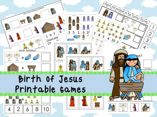 30 Birth of Jesus Themed Printable Bible Games. - Made By Teachers