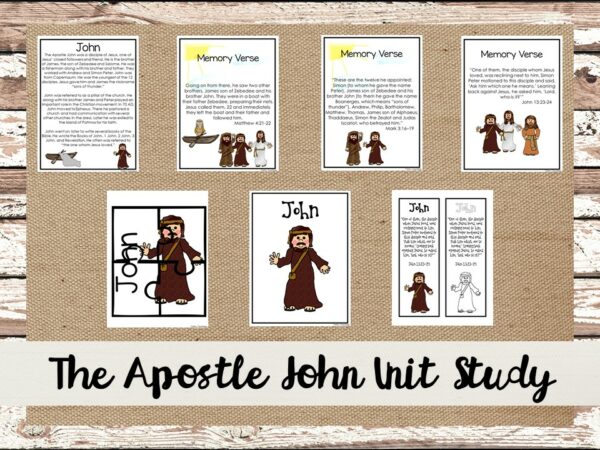 The Apostle John Weekly Bible Study Unit. - Made By Teachers