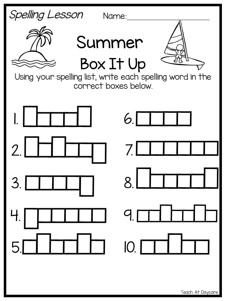 First Grade Summer Season Words Spelling Unit. | Made By Teachers
