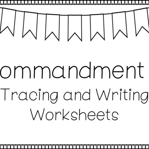 10 Commandments Tracing, Writing Bible Worksheets. | Made By Teachers