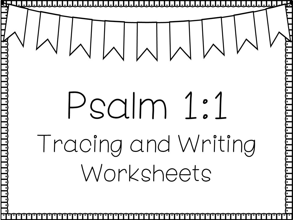52 Psalms for Kids Bible Verse Trace and Color. | Made By Teachers