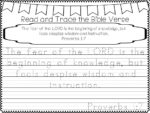 Proverbs for Kids-52 Bible Verse Trace and Color. - Made By Teachers