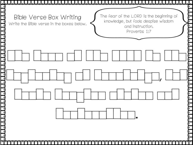 Proverbs for Kids-52 Bible Verse Trace and Color. | Made By Teachers
