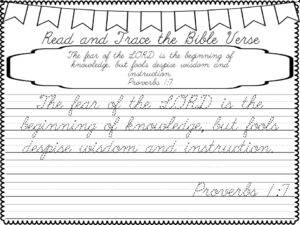 Proverbs for Kids-52 Bible Verse Trace and Color. - Made By Teachers