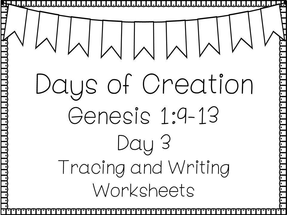 Genesis 1:1-2:3 Days of Creation Memory Verse Pack - Made By Teachers