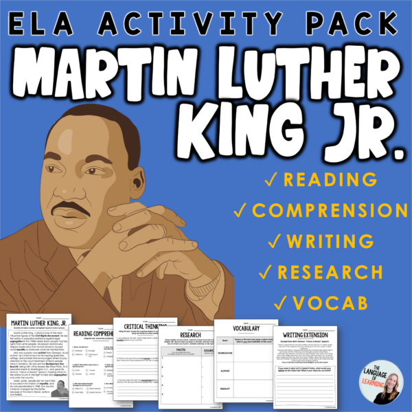 Martin Luther King Jr. ELA Activity Pack | MLK Day - Made By Teachers