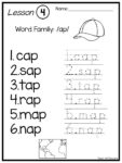 Word Family /ap/ Kindergarten Spelling Unit. - Made By Teachers