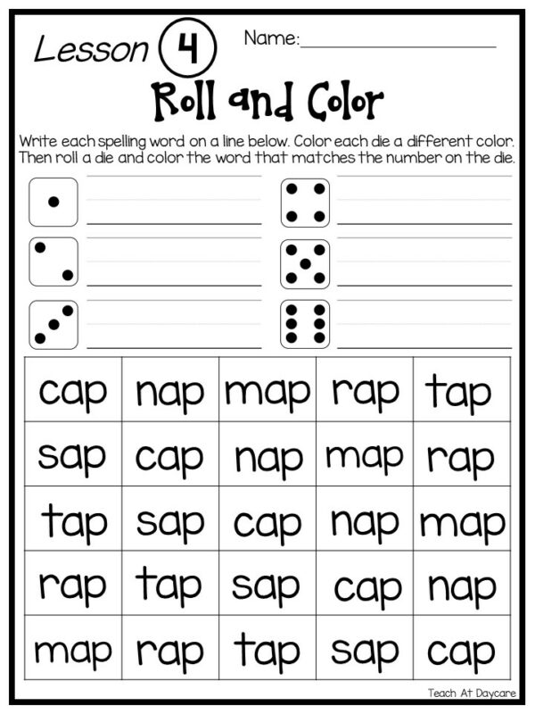 Word Family /ap/ Kindergarten Spelling Unit. - Made By Teachers