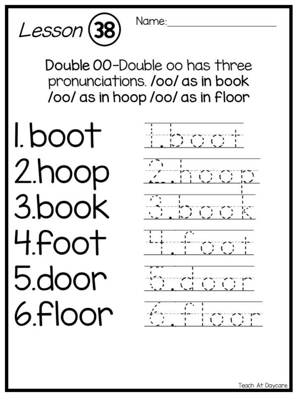 Kindergarten Double OO Words Spelling Unit. - Made By Teachers
