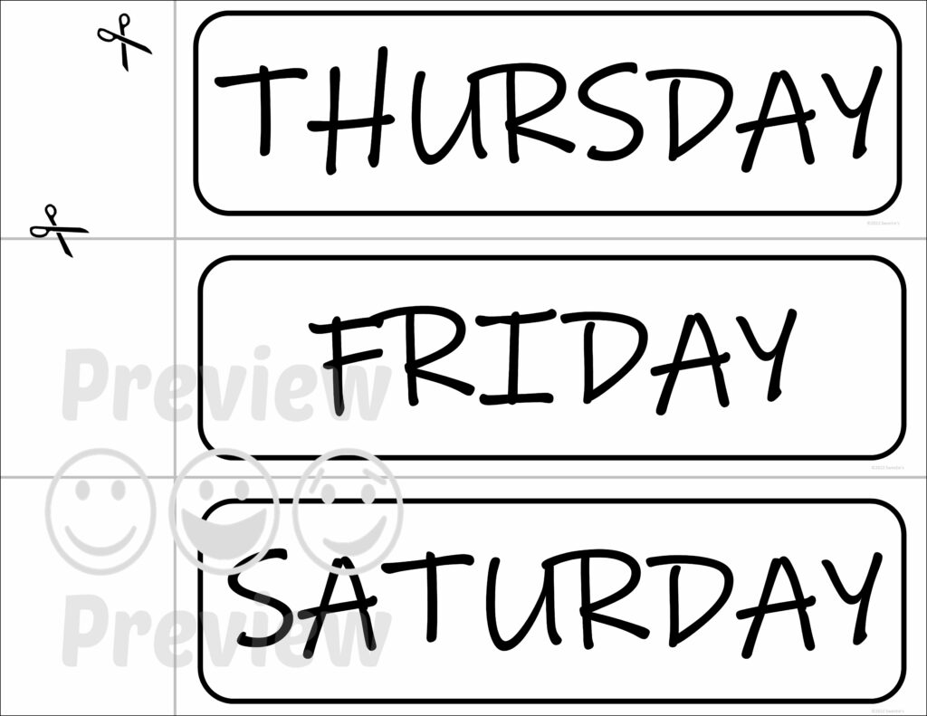 Daily Flip Calendar Cards 2022 to 2051 Plain Black | Made By Teachers