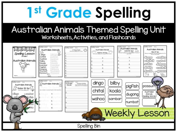 1st Grade Antarctic Animals Words Spelling Unit. - Made By Teachers
