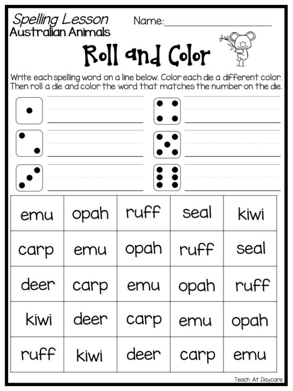 Kindergarten Antarctic Animals Words Spelling Unit - Made By Teachers