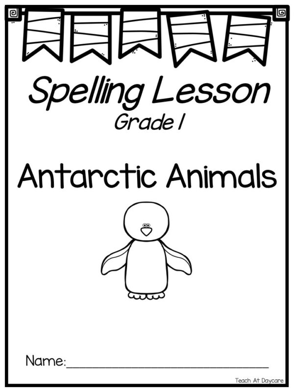 1st Grade Antarctic Animals Words Spelling Unit. - Made By Teachers