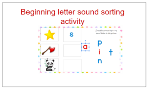 Phonics Beginning Sound Sorting Digital Activity D | Made By Teachers