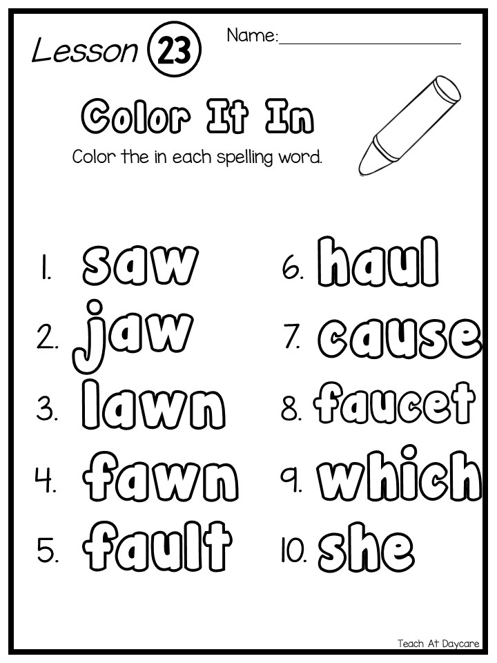 Special Sounds AW and AU 1st Grade Spelling Unit. - Made By Teachers