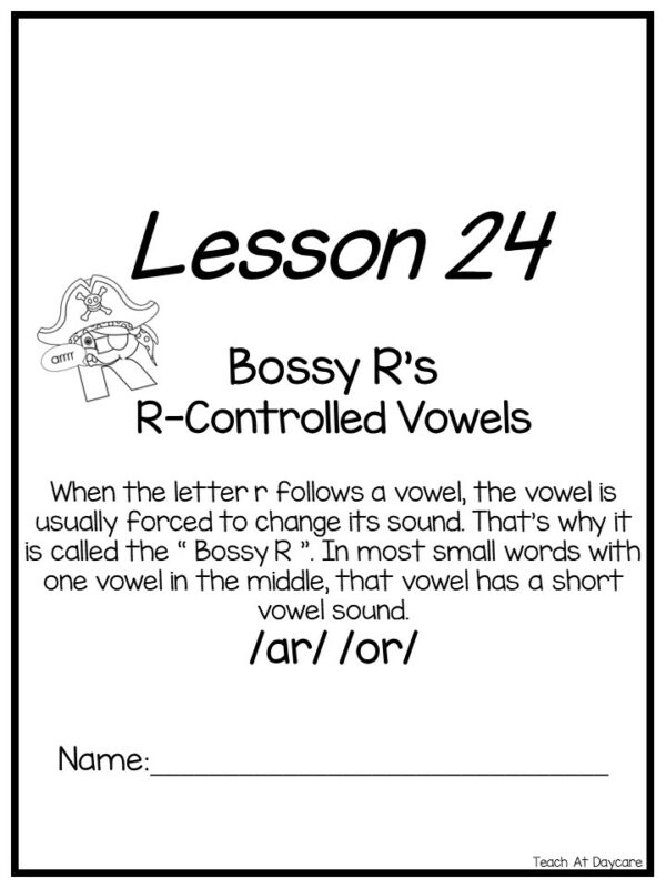 Bossy R's AR and OR 1st Grade Spelling Unit. - Made By Teachers