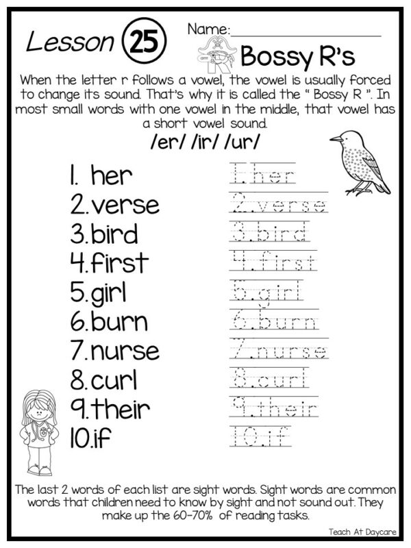 Bossy R's ER, IR and UR 1st Grade Spelling Unit - Made By Teachers