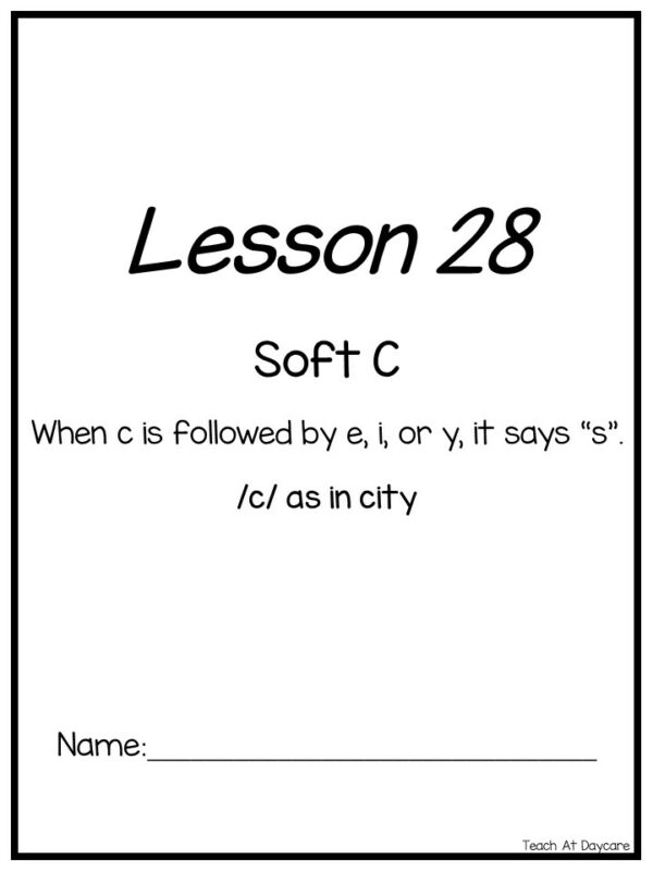 Soft C Words First Grade Spelling Unit - Made By Teachers