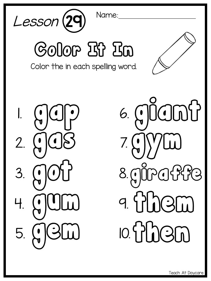 Hard and Soft Letter G First Grade Spelling Unit - Made By Teachers