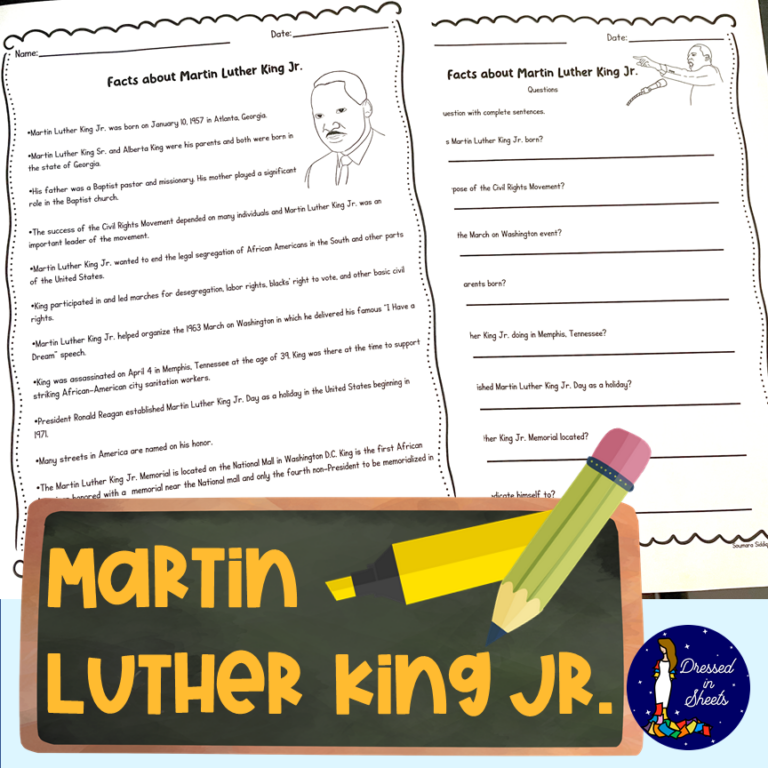 Martin Luther King Jr. Facts and Questions | Made By Teachers