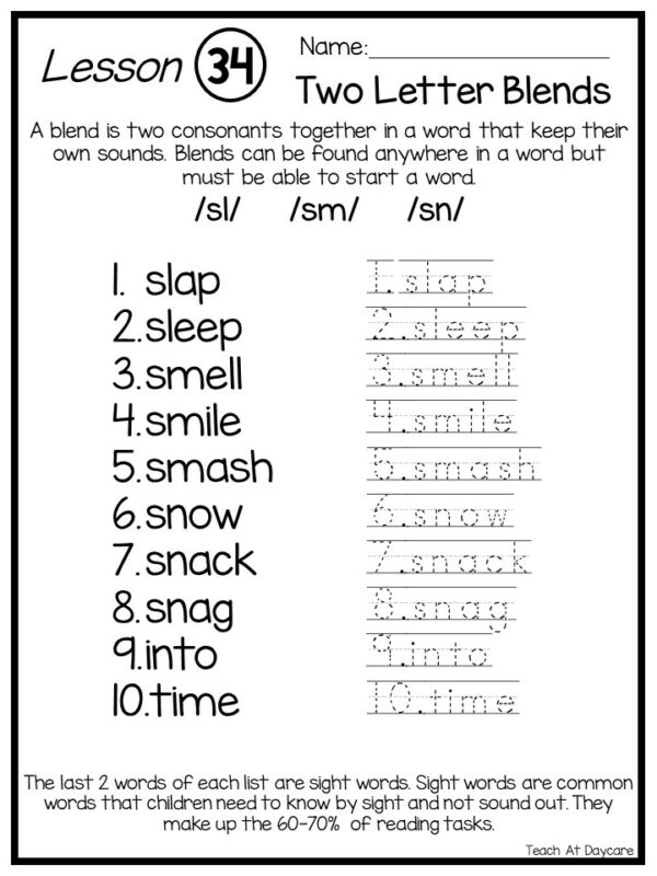Two Letter Blends SM, SN and SL Spelling Unit. - Made By Teachers