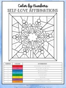 Winter SEL Color by Numbers - Growth Mindset - Made By Teachers