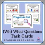 SPANISH VERSION - Wh What Question Task Cards | Made By Teachers