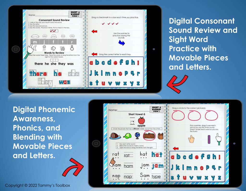 Decodable CVC Poems and Worksheets - Made By Teachers