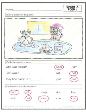 Decodable CVC Poems and Worksheets | Made By Teachers