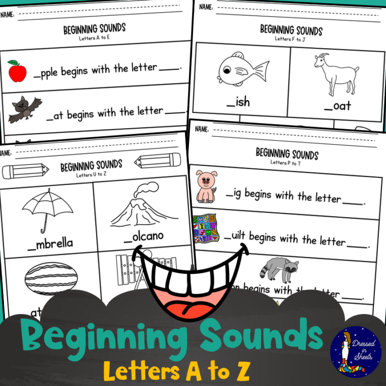 Beginning Sounds Letters A to Z - Made By Teachers