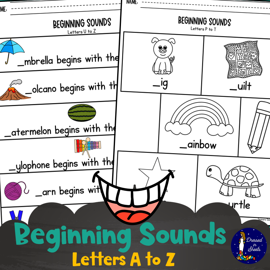 Beginning Sounds Letters A to Z - Made By Teachers