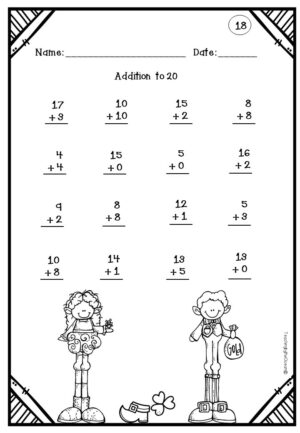 Addition to 20 Worksheets - St. Patrick's Day | Made By Teachers