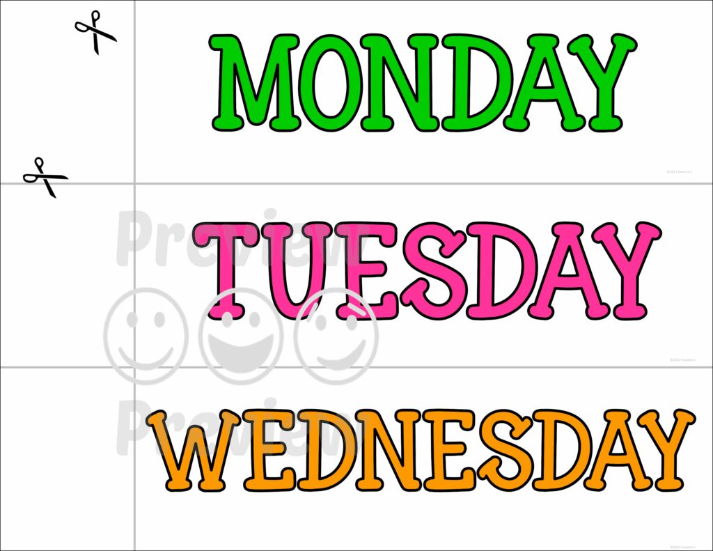 Daily Flip Calendar Cards 2022 to 2051 Bright Neon - Made By Teachers