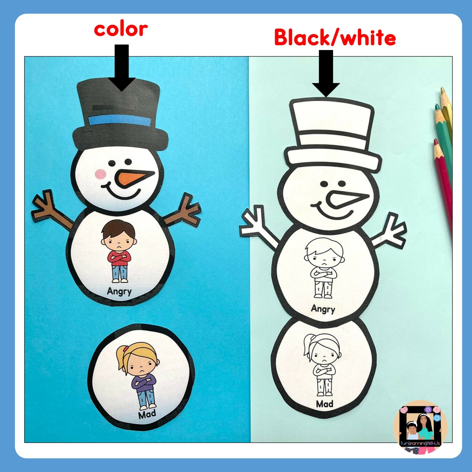Winter Snowman Synonyms Center Activity | Made By Teachers