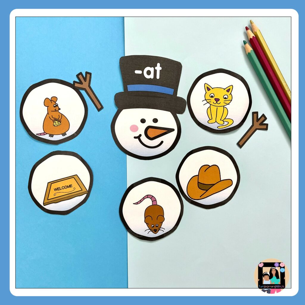 Winter Snowman Word Family Activity - Made By Teachers