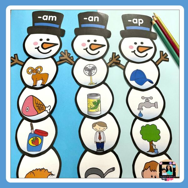 Winter Snowman Word Family Activity - Made By Teachers