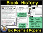 Black History Month Biography Poem and Paper - Made By Teachers