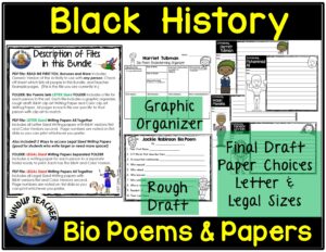 Black History Month Biography Poem and Paper | Made By Teachers