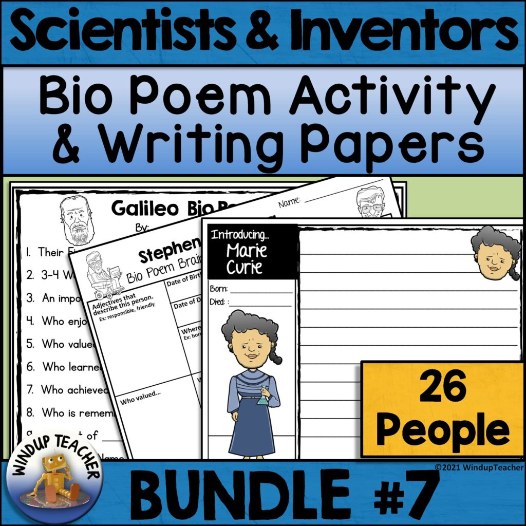 Scientists and Inventors Biography Poem | Made By Teachers