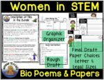 Women in STEM Biography Poem Activity and Writing - Made By Teachers
