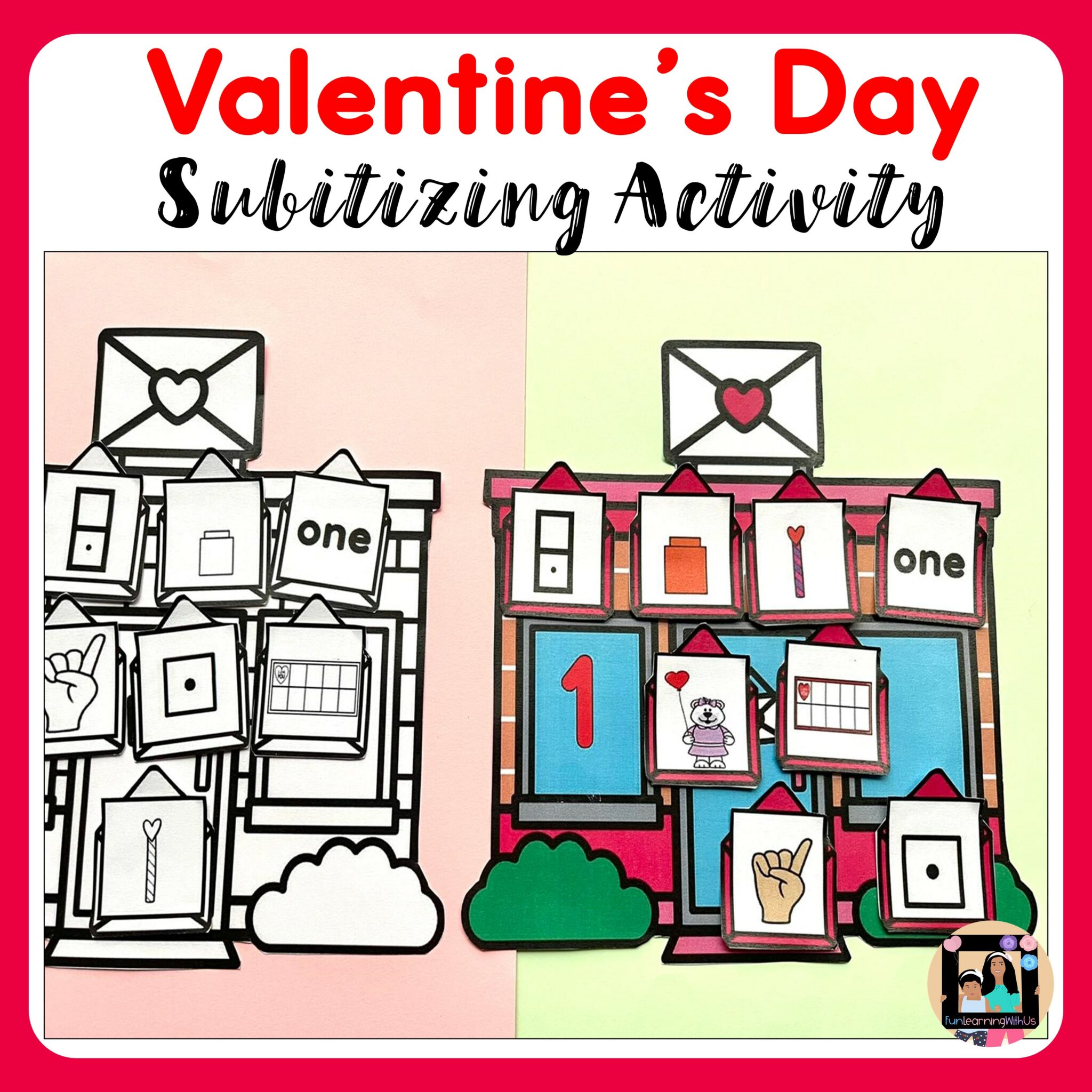 Valentine's Day Subitizing Math Activity | Made By Teachers