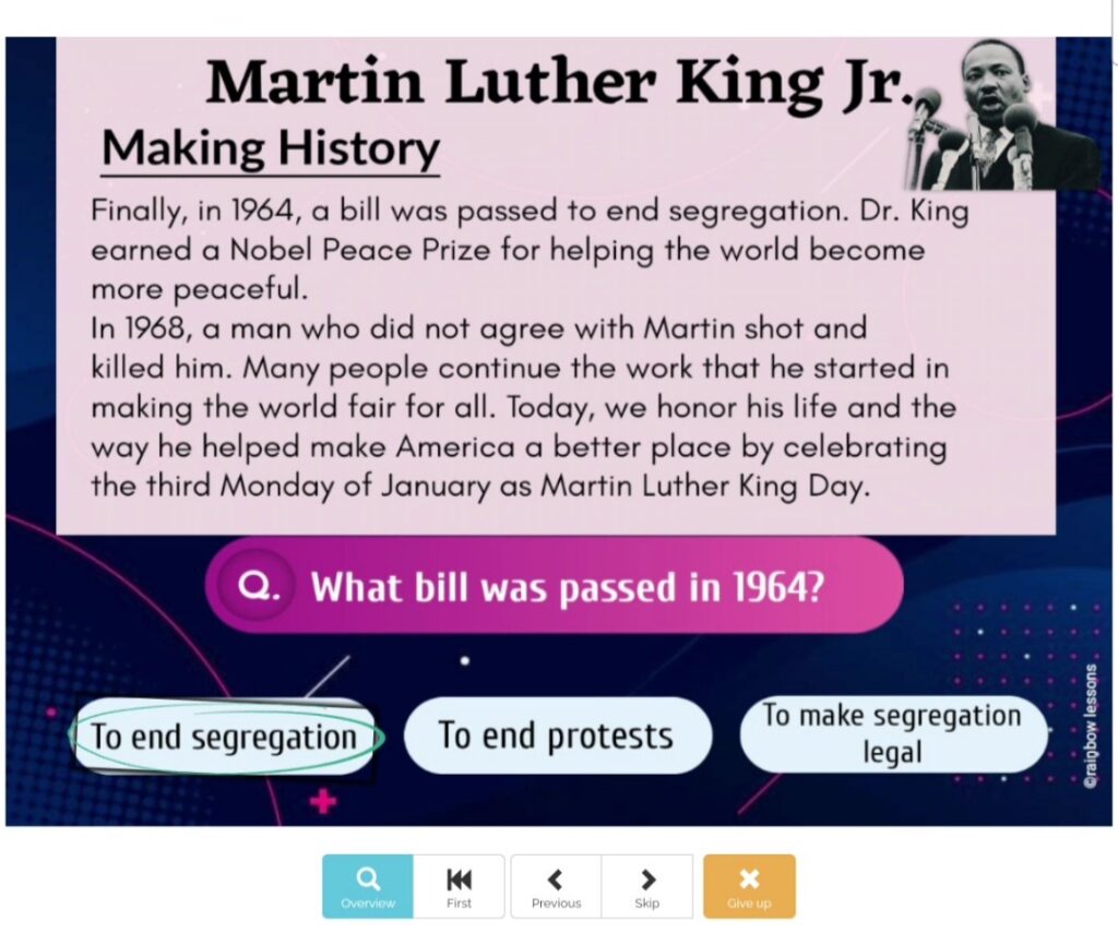 Martin Luther King Jr Reading Comprehension | MLK - Made By Teachers