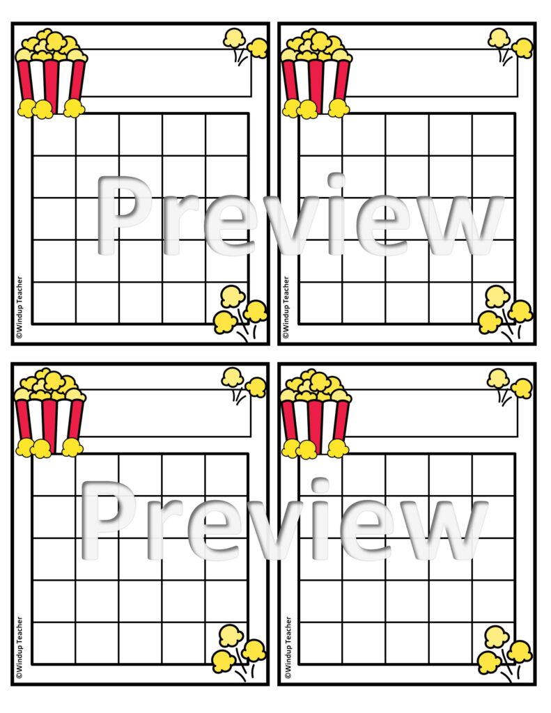 Popcorn Sticker Charts - Made By Teachers