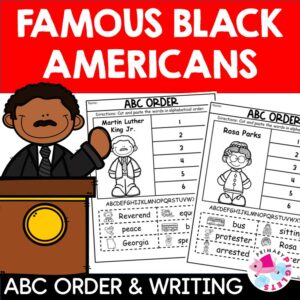 MLK Jr. & Black History ABC Order - Made By Teachers
